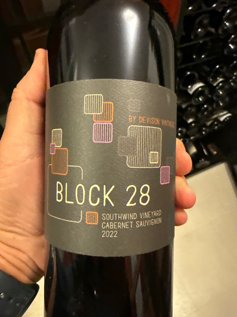 2022 Devison Vintners Cabernet Sauvignon Block 28 Southwind Vineyard ...
