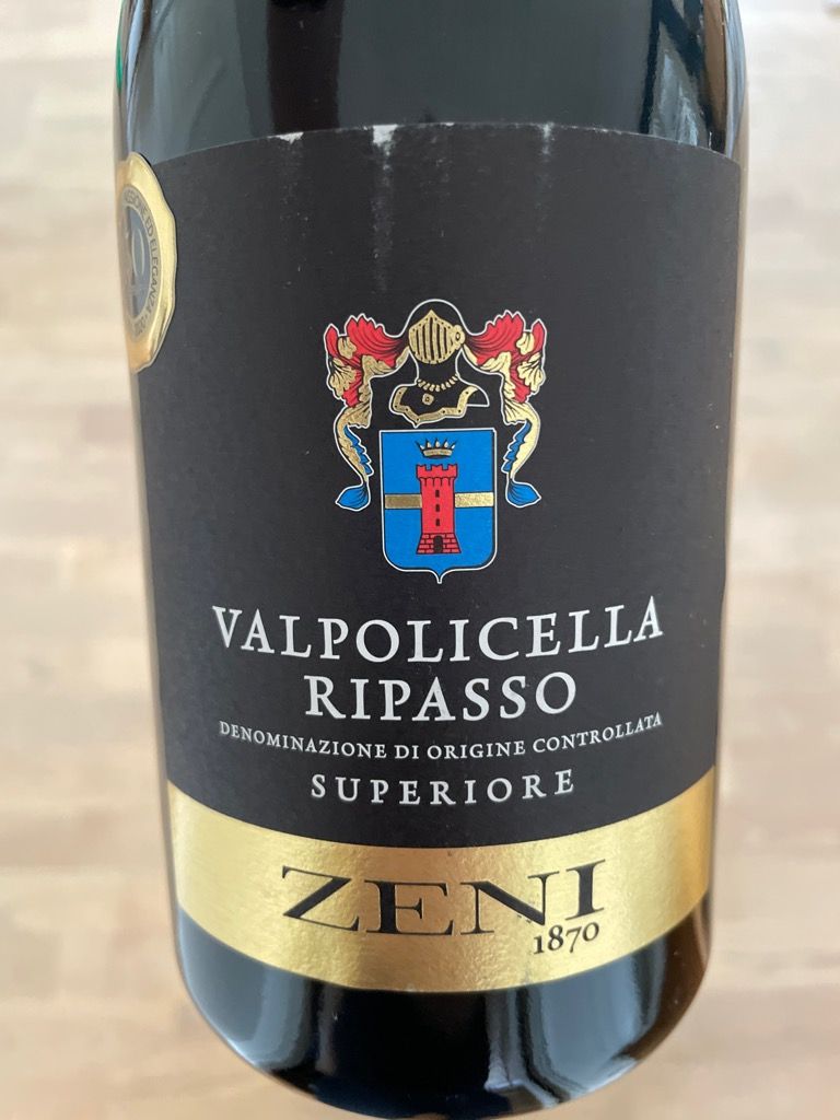 2020 Zeni Ripasso della Valpolicella Classico Superiore, Italy, Veneto ...