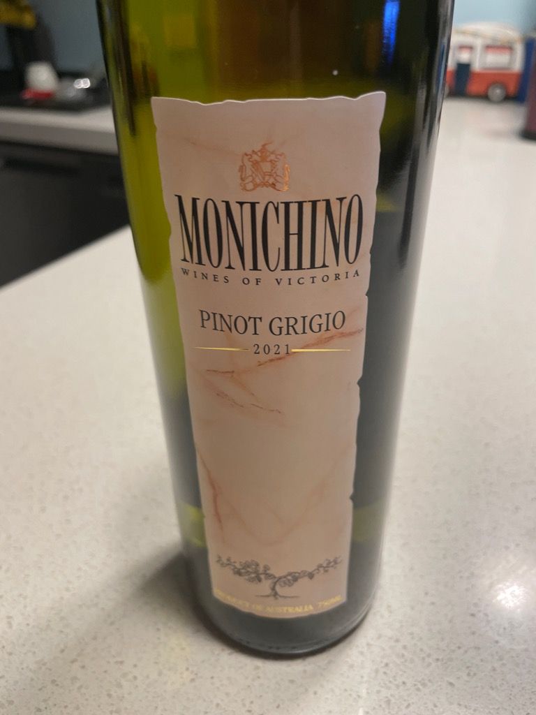 2021 Monichino Pinot Grigio, Australia, Victoria, Central Victoria ...