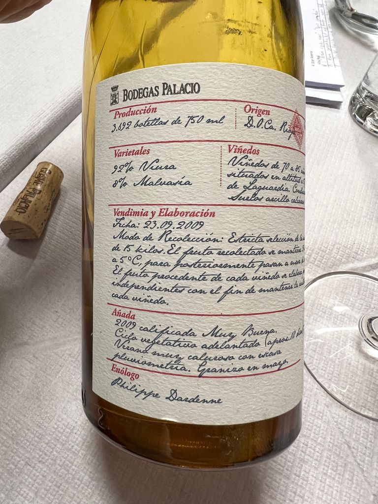 2008 Bodegas Palacio Rioja Cosme Palacio 1894, Spain, La Rioja, Rioja ...