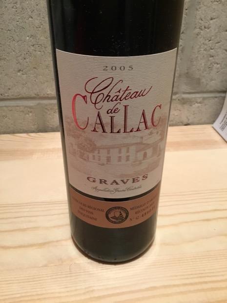 2005 Château de Callac, France, Bordeaux, Graves - CellarTracker