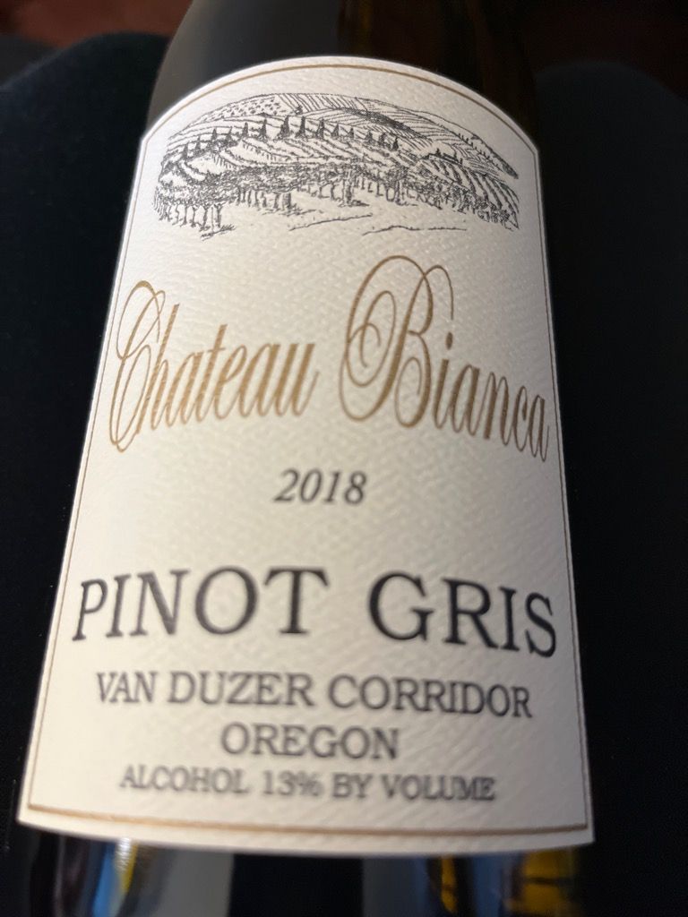 2019 Château Bianca Pinot Gris, USA, Oregon, Willamette Valley ...