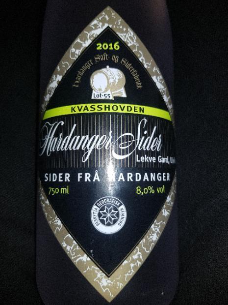 2021 Hardanger Saft- og Siderfabrikk Kvasshovden Sider 8% Lekve Gard ...
