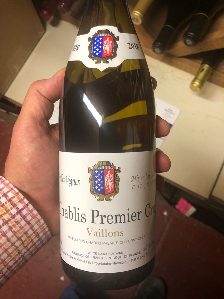 2018 Domaine Guy Robin et Fils Chablis 1er Cru Montée de Tonnerre ...