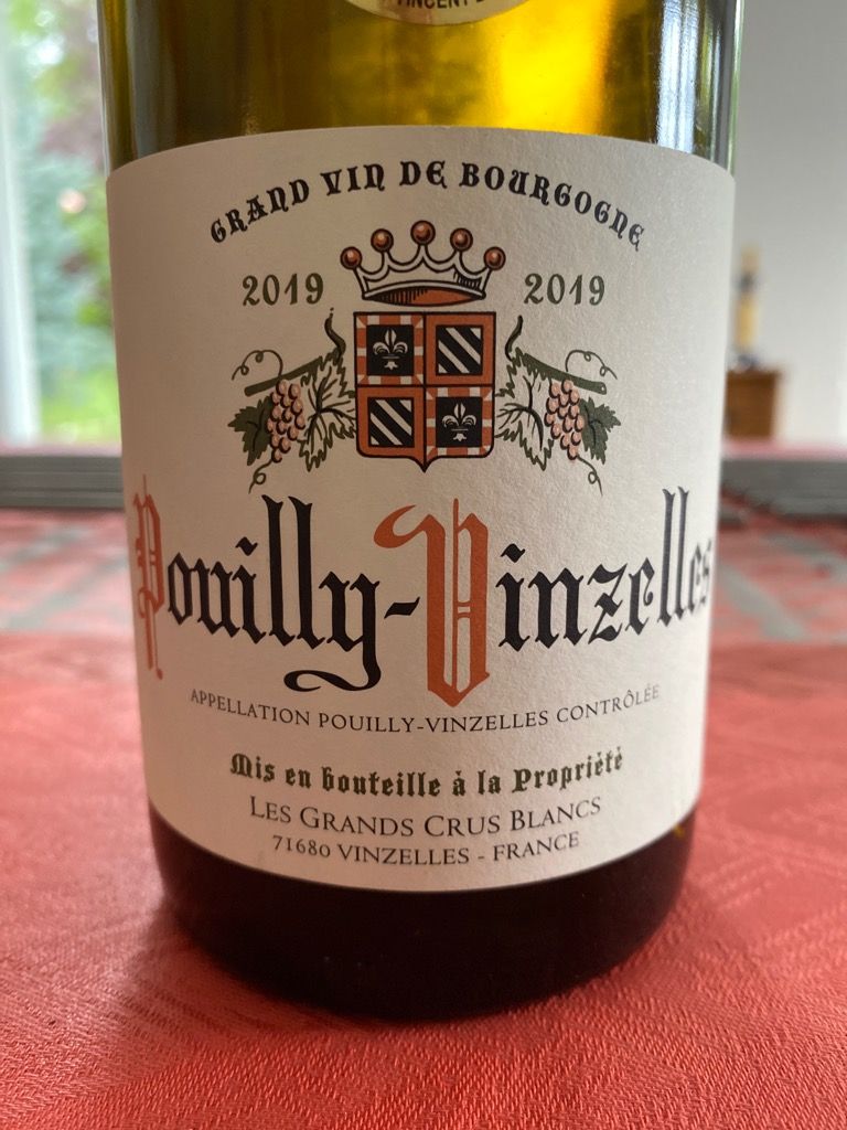 2019 Cave Des Grands Crus Blancs Pouilly Vinzelles France Burgundy