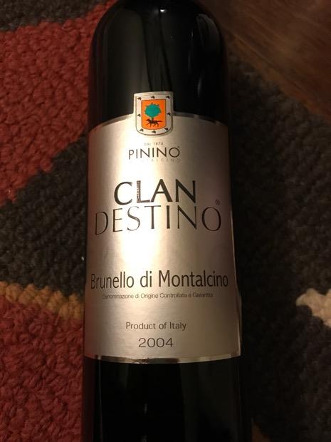 2006 Pinino Brunello di Montalcino Clan Destino, Italy, Tuscany ...