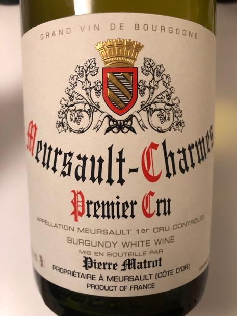 2016 Domaine Matrot Meursault 1er Cru Charmes, France, Burgundy, Côte ...