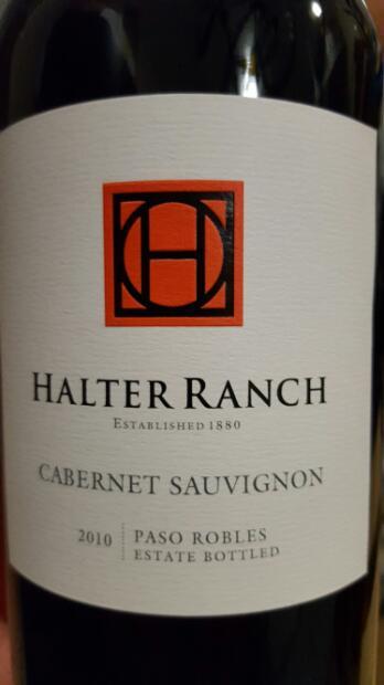 2010 Halter Ranch Cabernet Sauvignon, USA, California, Central Coast ...