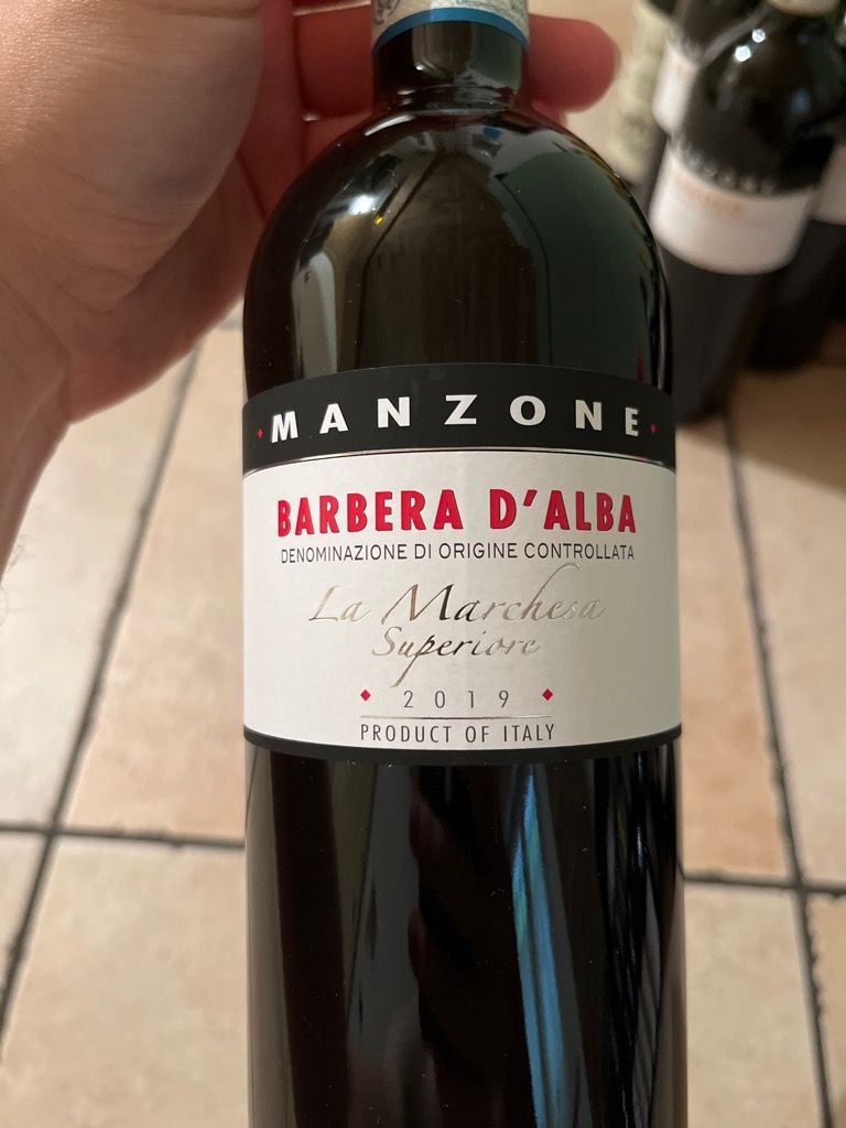 2019 Giovanni Manzone Barbera d'Alba Superiore Marchesa, Italy ...