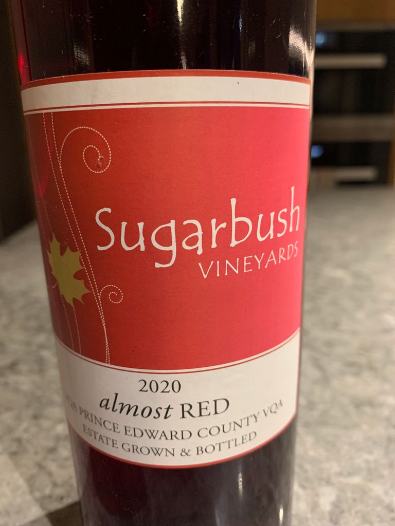 2020 Sugarbush Winery Almost Red, Canada, Ontario, Prince Edward County ...