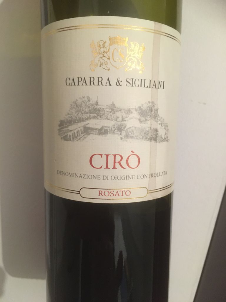 2021 Caparra & Siciliani Cirò Rosato, Italy, Calabria, Cirò - CellarTracker