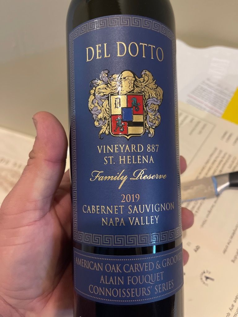 2020 Del Dotto Cabernet Sauvignon American Oak Carved & Grooved Alain ...
