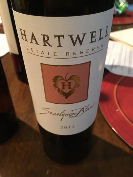 2014 Hartwell Vineyards Sauvignon Blanc Estate Reserve, USA, California ...