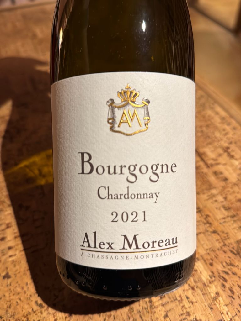 2022 Alex Moreau Chardonnay Bourgogne, France, Burgundy, Bourgogne ...