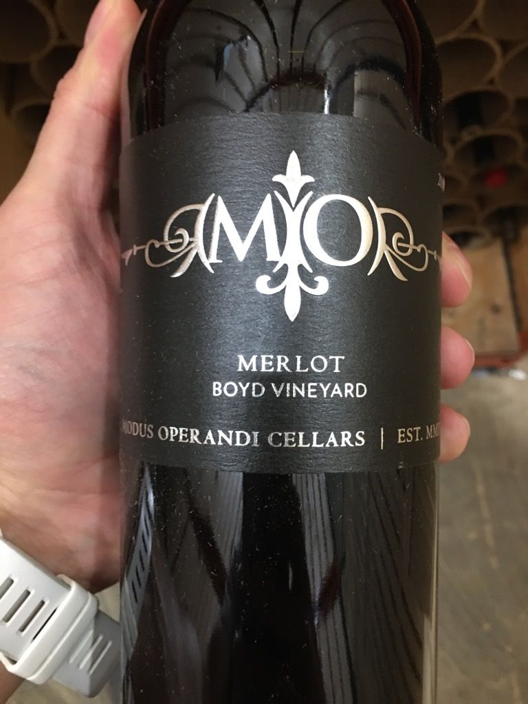 2017 Modus Operandi Cellars Merlot Boyd Vineyard, USA, California, Napa ...