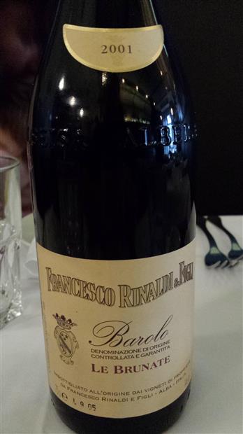 2001 Francesco Rinaldi e Figli Barolo Le Brunate, Italy, Piedmont ...