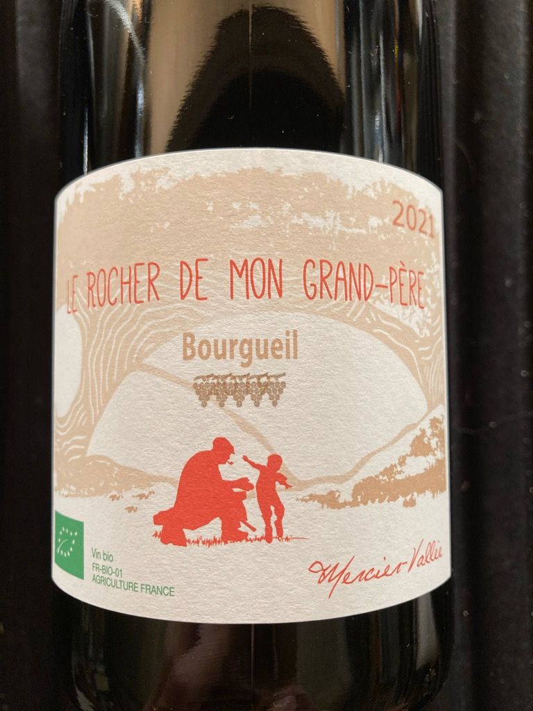 2021 Vallée-Mercier Bourgueil Le Rocher de mon Grand-Père, France ...