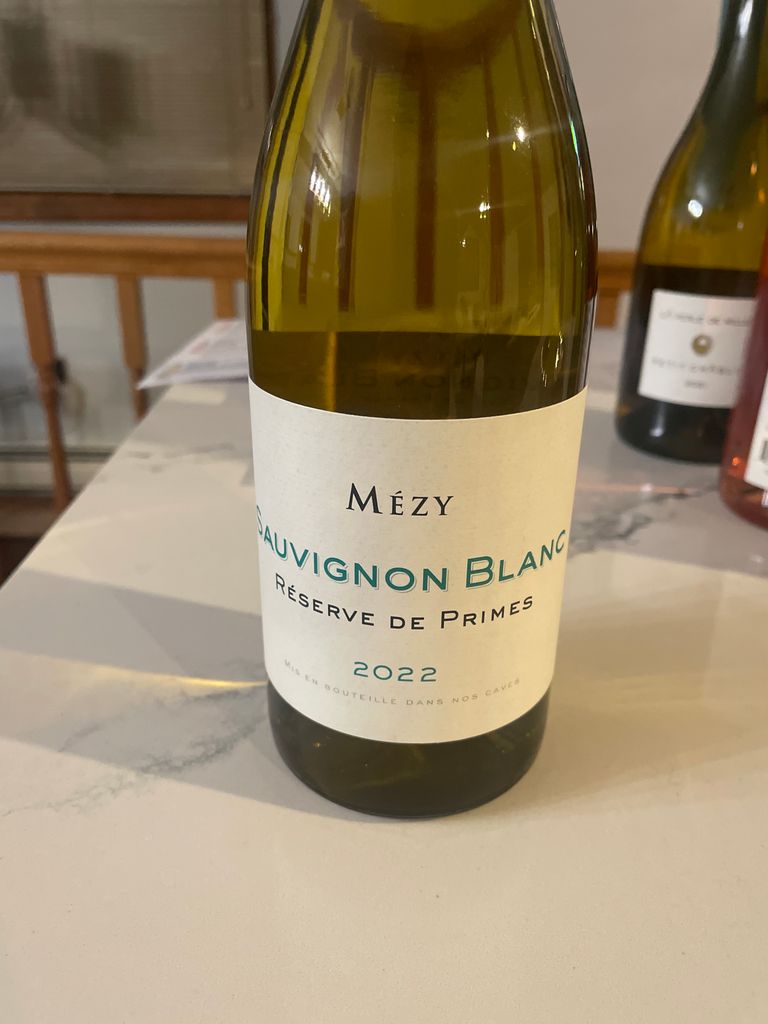 2022 Mézy Sauvignon Blanc Réserve de Primes, France, Vin de France ...