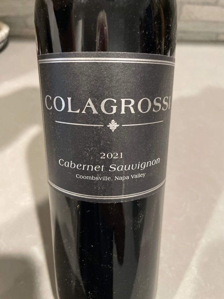 2021 Colagrossi Wines Cabernet Sauvignon, USA, California, Napa Valley ...