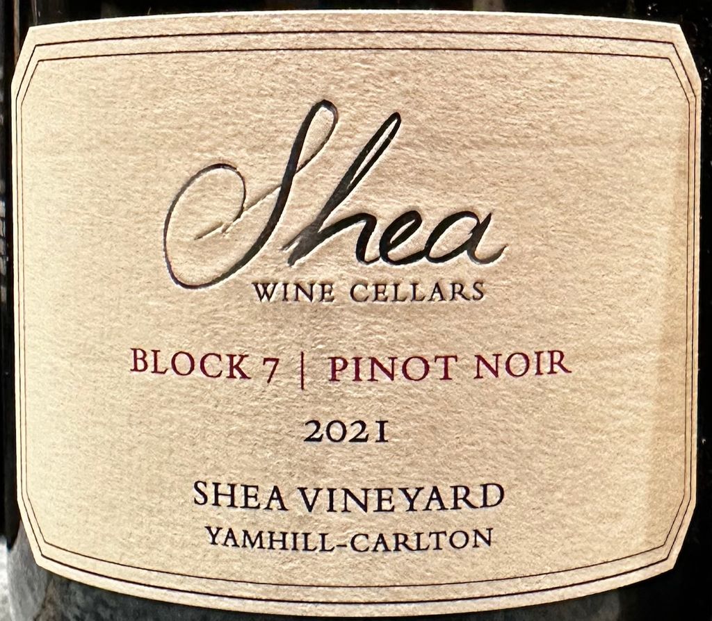 2021 Shea Wine Cellars Pinot Noir Block 7 Shea Vineyard, USA, Oregon ...