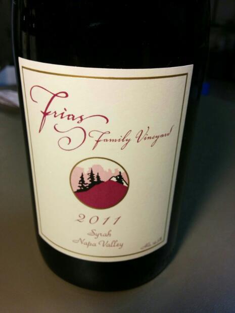 2011 Frias Family Vineyard Syrah, USA, California, Napa Valley ...