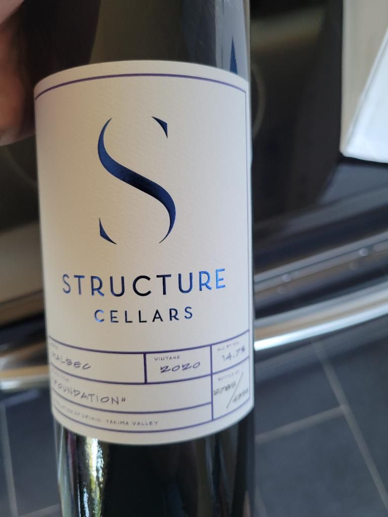 2020 Structure Cellars Malbec Foundation, USA, Washington, Columbia ...