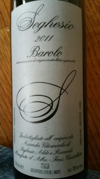 2011 Fratelli Seghesio Barolo, Italy, Piedmont, Langhe, Barolo ...