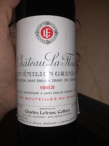 1983 Château La Fleur St. Émilion Grand Cru, France, Bordeaux, Libournais, St. Émilion Grand Cru ...