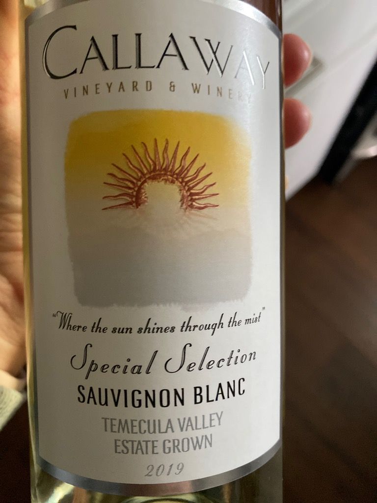 2019 Callaway Vineyard & Winery Sauvignon Blanc Special Selection, USA ...