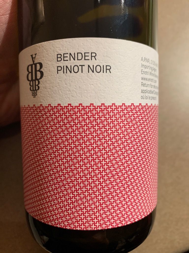 2018 Andreas Bender Pinot Noir, Germany, Pfalz - CellarTracker