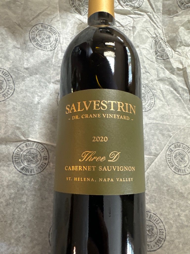 2020 Salvestrin Cabernet Sauvignon Reserve Three D, USA, California ...