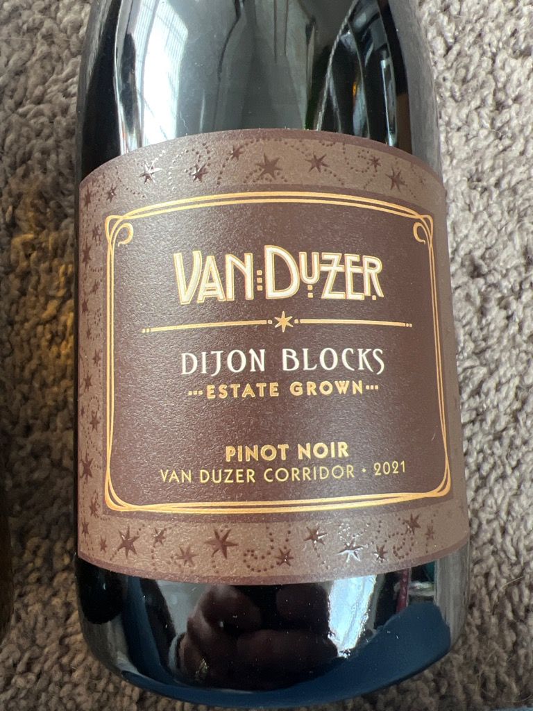 2021 Van Duzer Pinot Noir Dijon Blocks, USA, Oregon, Willamette Valley ...