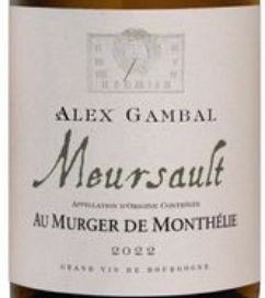 2022 Alex Gambal Meursault Au Murger de Monthélie, France, Burgundy ...