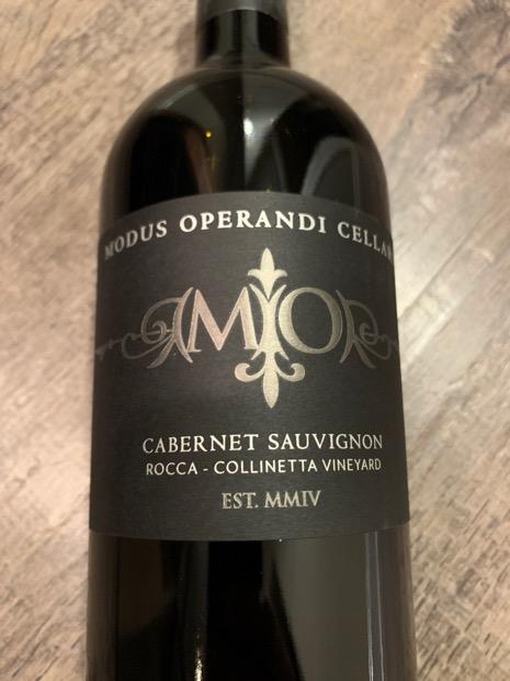2016 Modus Operandi Cellars Cabernet Sauvignon Rocca-Colinetta Vineyard ...