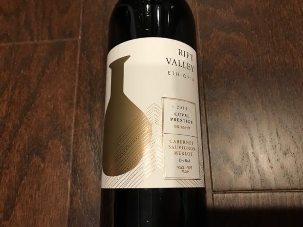 2014 Rift Valley Cuvée Prestige Cabernet Sauvignon Merlot, Ethiopia ...