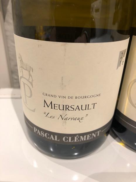 2016 Pascal Clément Meursault Les Narvaux, France, Burgundy, Côte de ...