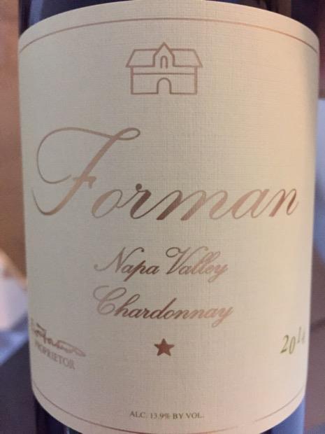 2014 Forman Chardonnay, USA, California, Napa Valley - CellarTracker