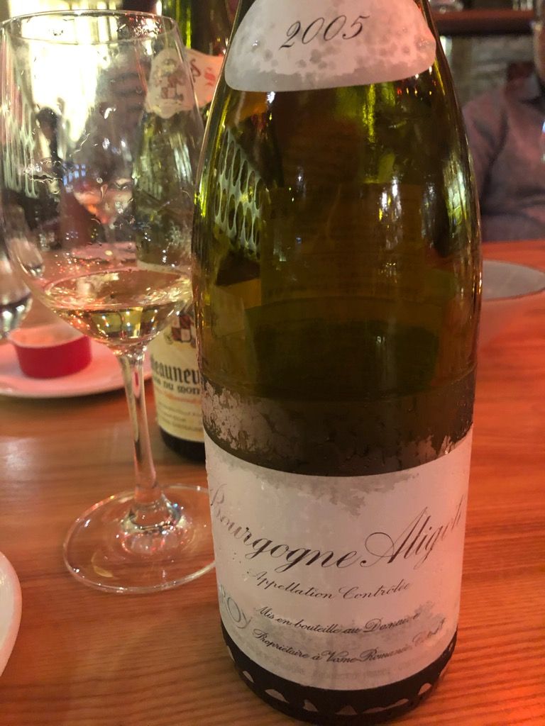 2001 Domaine Leroy Bourgogne-Aligoté, France, Burgundy, Bourgogne ...