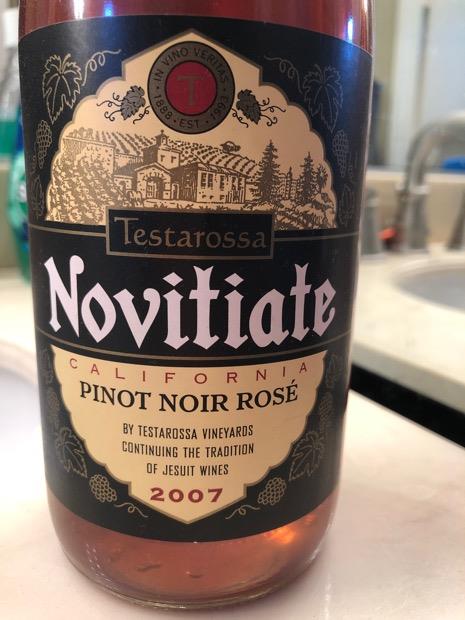 2007 Testarossa Pinot Noir Novitiate Rosé, USA, California - CellarTracker