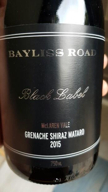 2015 Vinrock Bayliss Road Black Label Grenache Shiraz Mataro, Australia ...