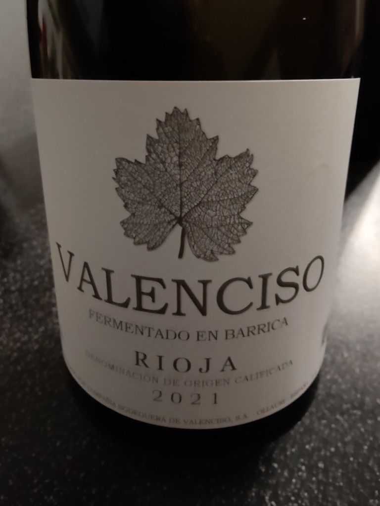 2021 Compañía Bodeguera Valenciso Rioja Blanco, Spain, La Rioja, La ...