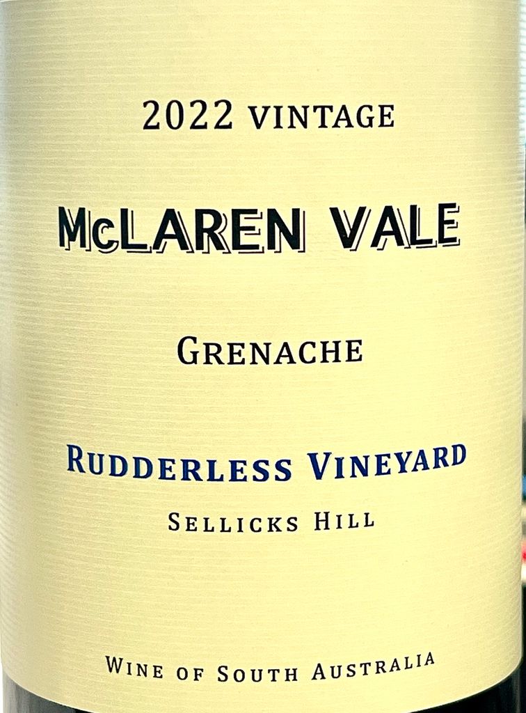 2022 Rudderless Vineyard Grenache, Australia, South Australia, Fleurieu ...