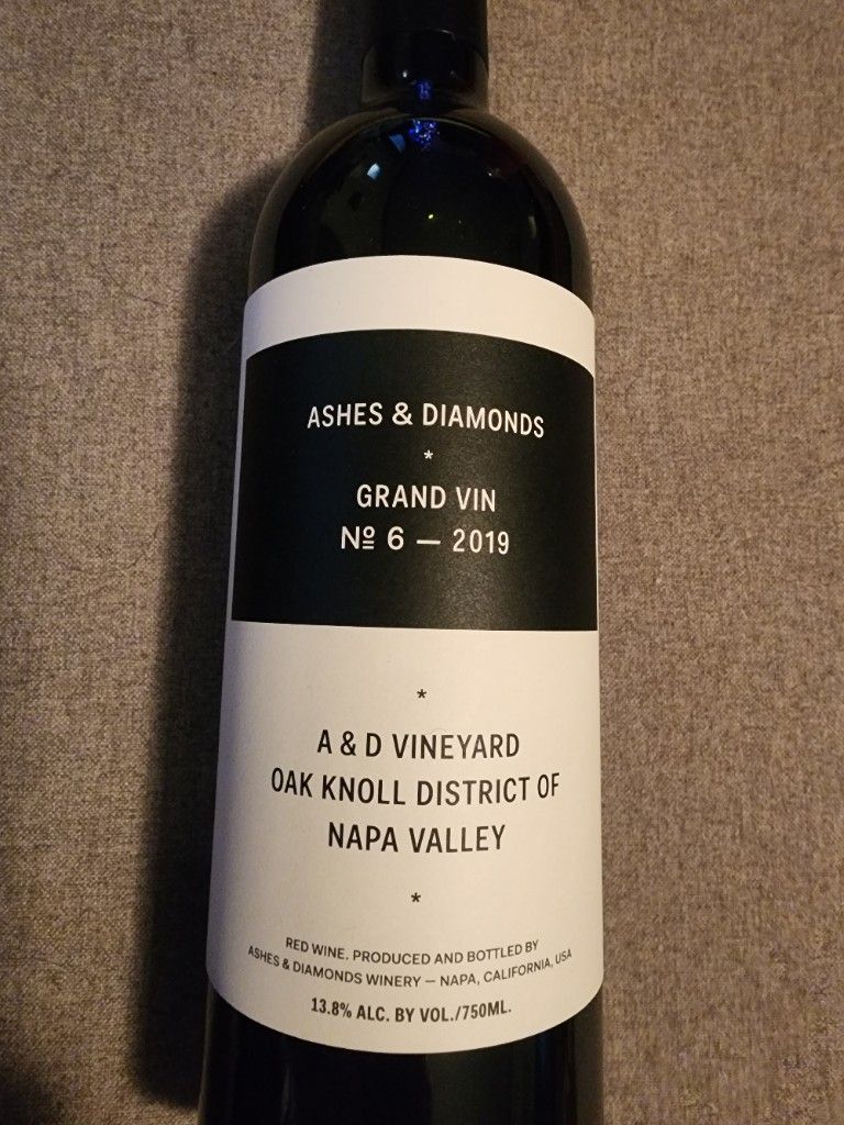 2022 Ashes & Diamonds Grand Vin No 6 A & D Vineyard, USA, California ...