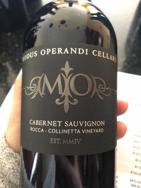 2016 Modus Operandi Cellars Cabernet Sauvignon Farella Vineyard, USA ...