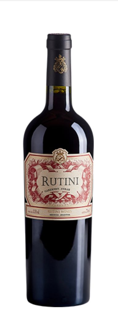 2019 Rutini Cabernet Sauvignon - Syrah, Argentina, Mendoza, Valle de ...