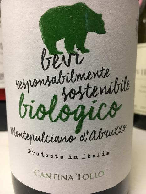 2015 Cantina Tollo Montepulciano d'Abruzzo Biológico, Italy, Abruzzi ...