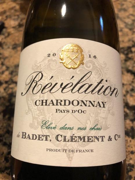 2016 Badet Clement & Co Chardonnay Revelation, France - CellarTracker