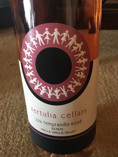 2016 Tertulia Cellars Tempranillo Rosé Riviere Galets Estate Vineyard ...