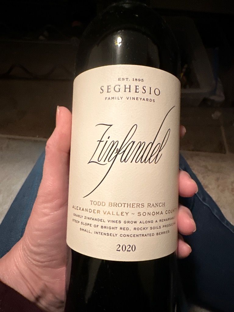 2019 Seghesio Family Vineyards Zinfandel Todd Brothers, USA, California, Sonoma County ...