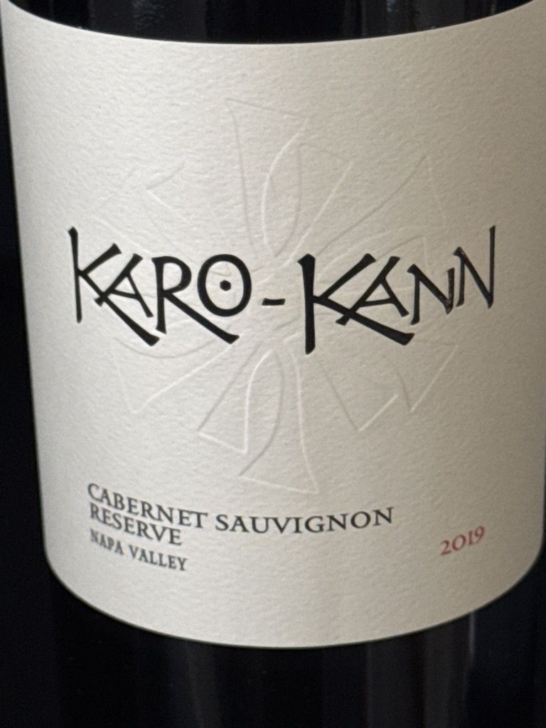 2019 Karo-Kann Cabernet Sauvignon Reserve Napa Valley, USA, California ...